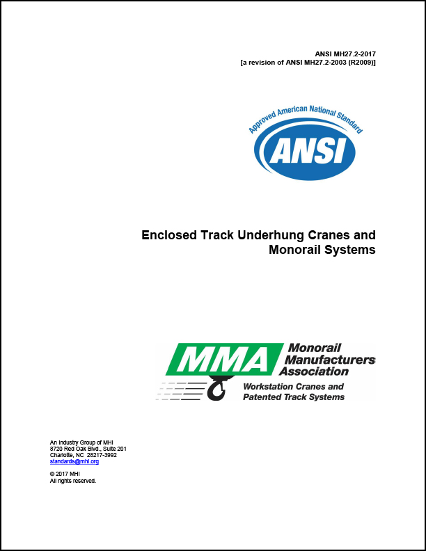 The Two Underhung Crane And Monorail Specifications And Standards You Should Know - Overhead Lifting